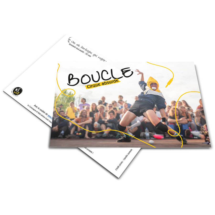 Postcard from the show "Boucle" – Dive into the sparkling world of Ki ...