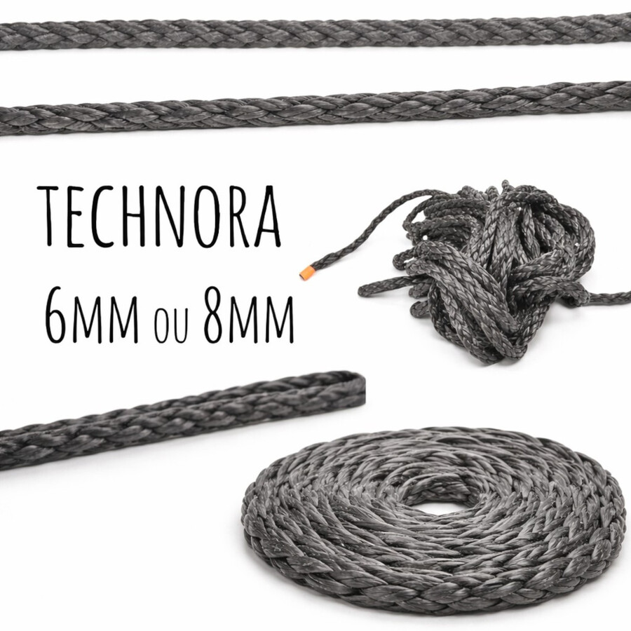 Technora® 8-strand rope, 6mm or 8mm - NetJuggler
