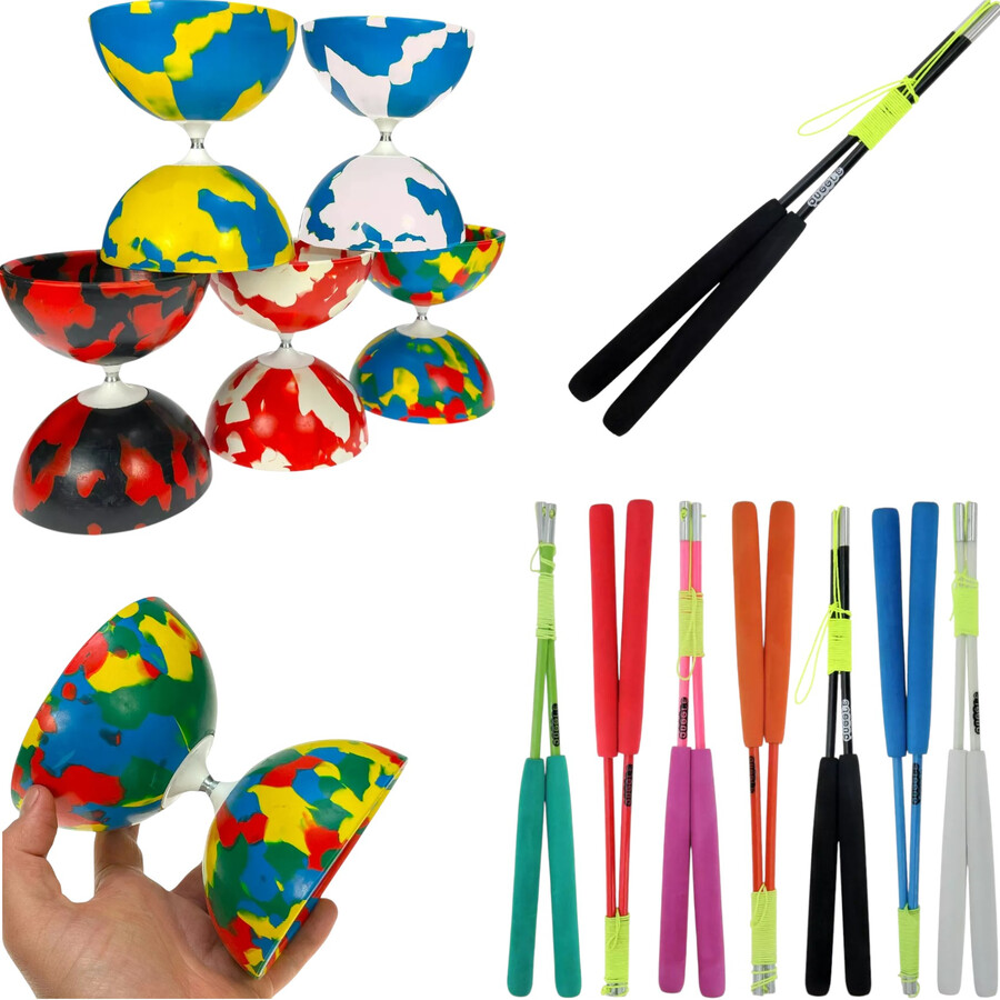 Jester XL Diabolo-Set + Superglass-Stäbe - NetJuggler