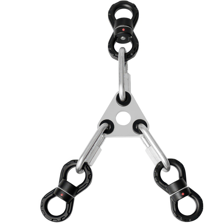 Anchor kit for aerial work: plate + swivels + links - NetJuggler