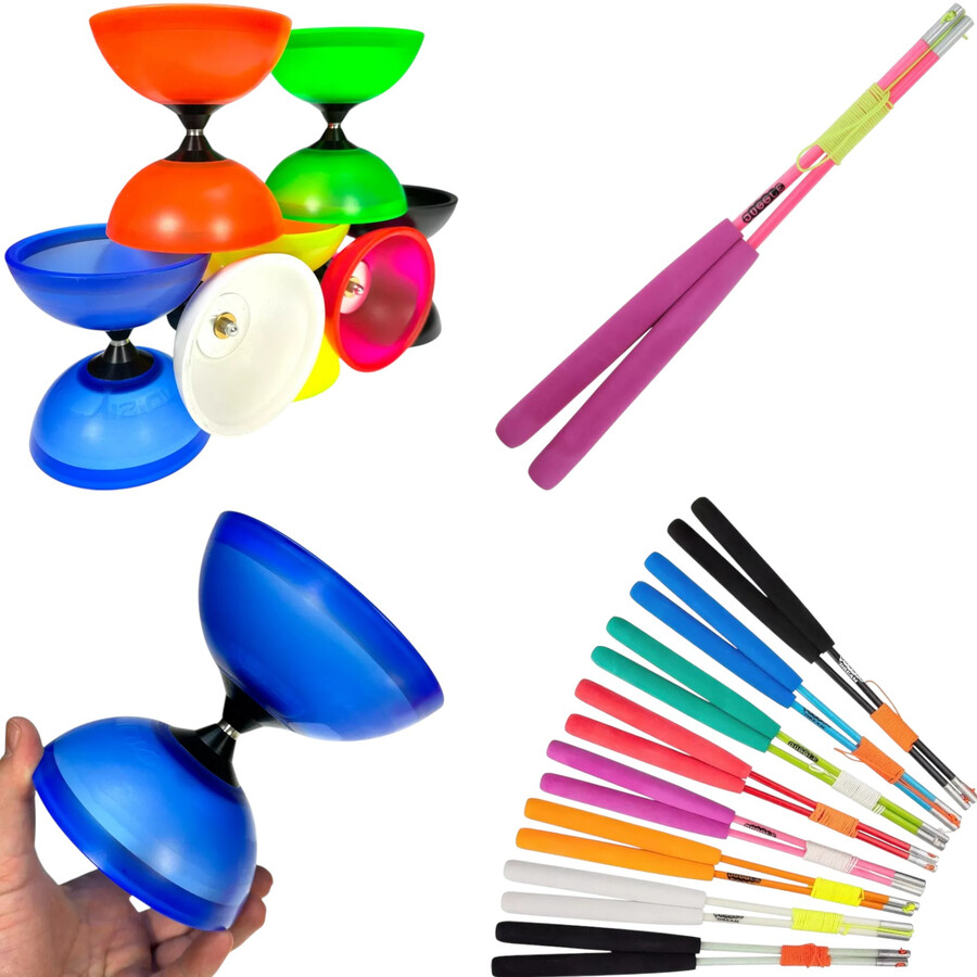 Kit de diábolo Vision + palos Superglass - NetJuggler