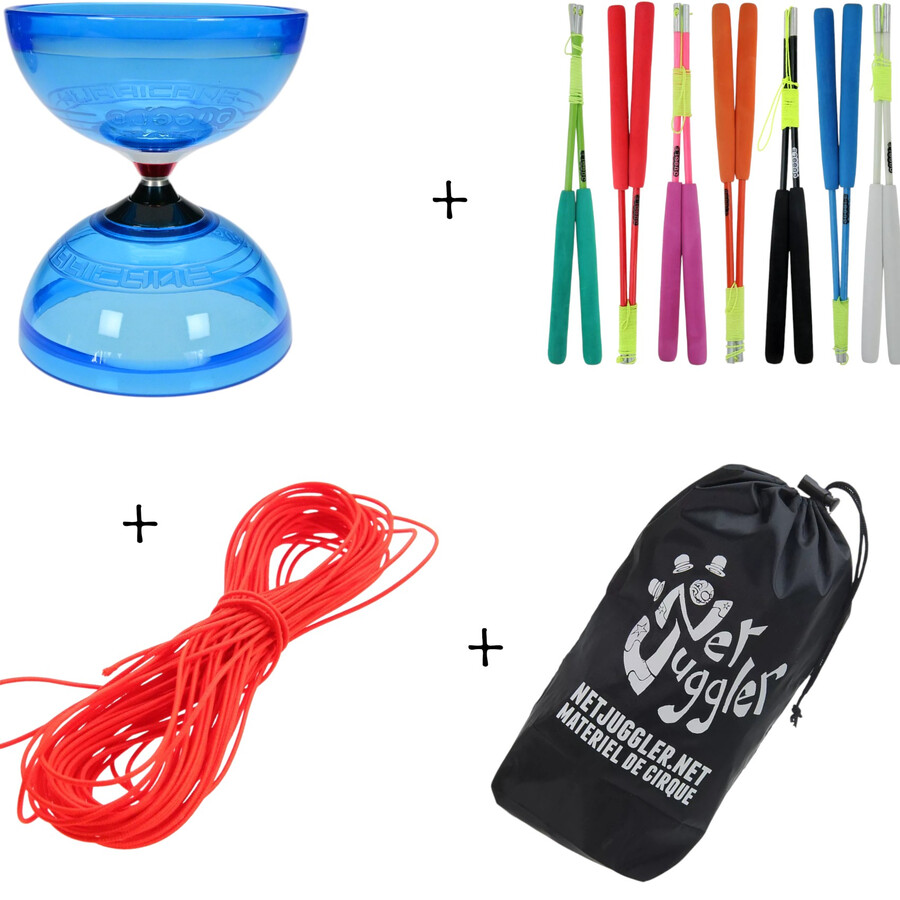 Kit complet comprenant le diabolo Hurricane à triple roulements ...