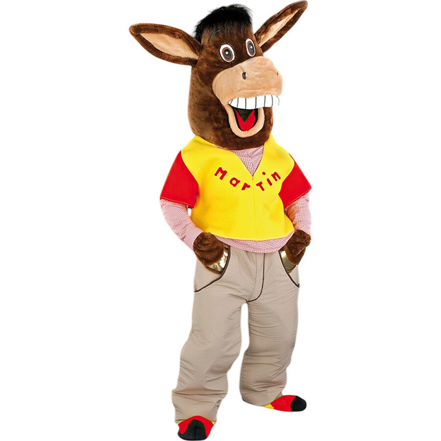 Martin the Donkey Professional Mascot - Realistic and Comfortable ...