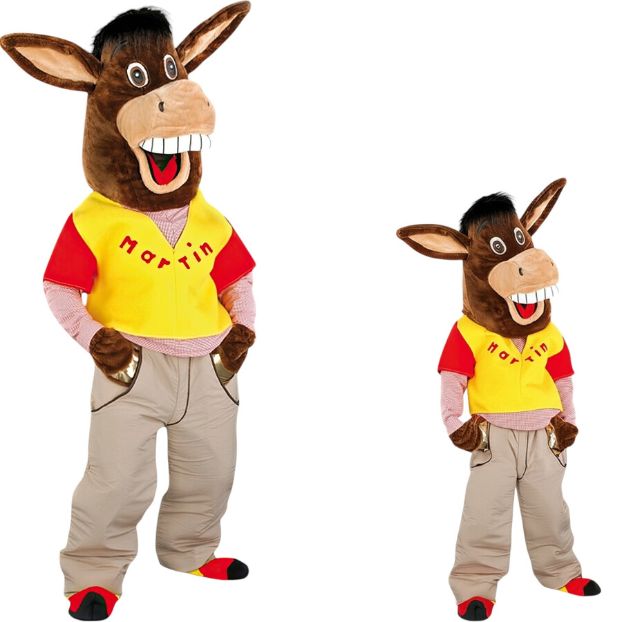 Mascotte professionale Martin l'asino - Design realistico e ...