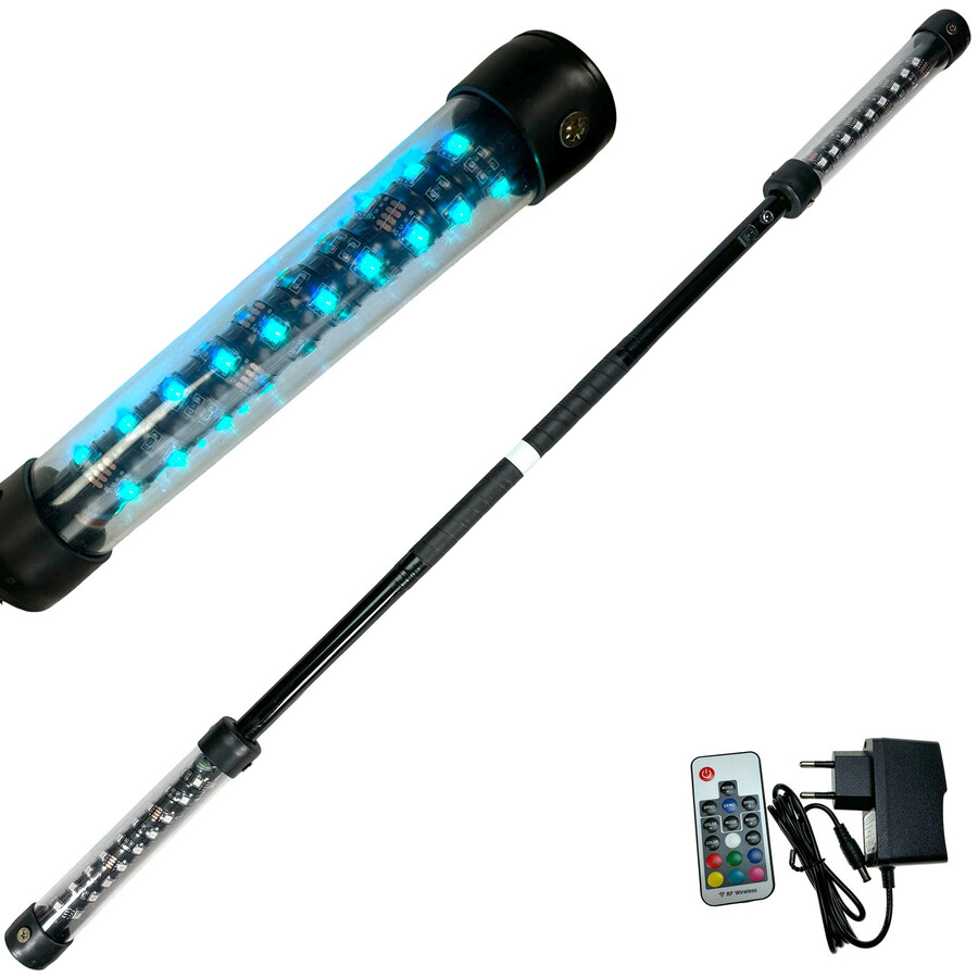 Staff lumineux LED en aluminium 1m - Danse, jongle et spinning - NetJuggler