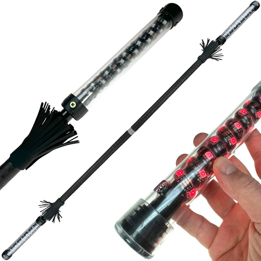 Staff de contact LED en aluminium pour artistes et performers - NetJuggler