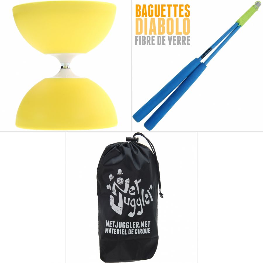Kit Diabolo Gyro + Baguettes par NetJuggler - NetJuggler